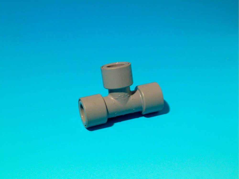 5 x Hepworth Hep2O 10mm Slimline equal tees. Hep20 Hep 20 2O push fit ...
