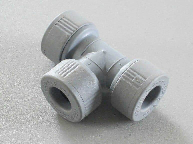 5 x Hepworth Hep2O 16mm tees. Hep20 plastic pushfit push fit tee ...