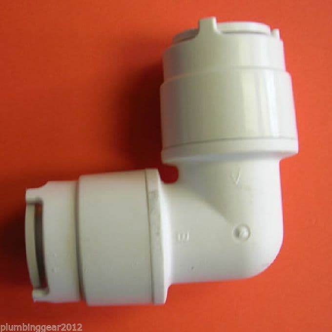 5 x Polyfit 10mm elbows / bends. Polypipe pushfit elbow - Plumbing Gear