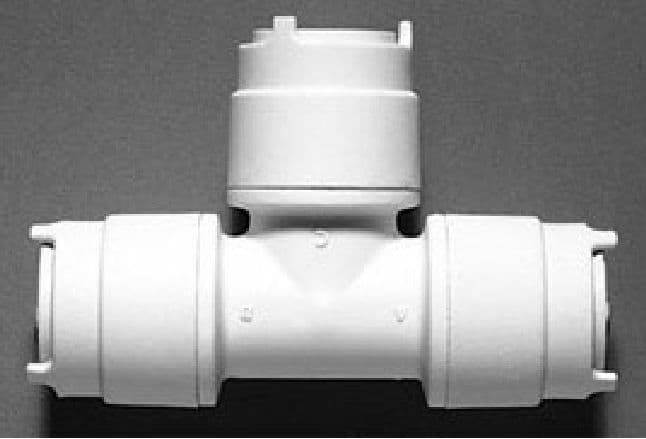 5 x Polyfit 28mm tees. Polypipe push fit pushfit equal Polyplumb FIT228 - Plumbing Gear
