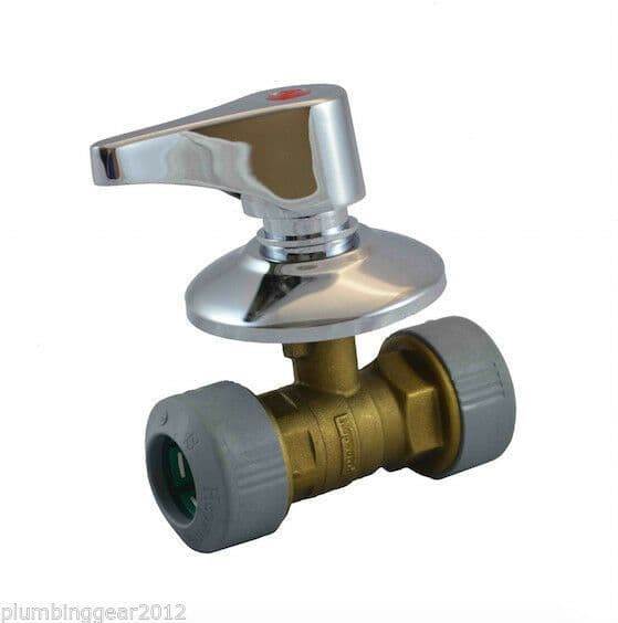 Hepworth Hep2O 22mm in-wall concealed brass stop cock / tap. Hep20 ...