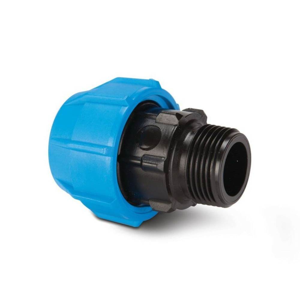 5 x Polypipe 20mm x 1/2″ BSP male iron adaptors. Polyfast 20 mm MDPE ...