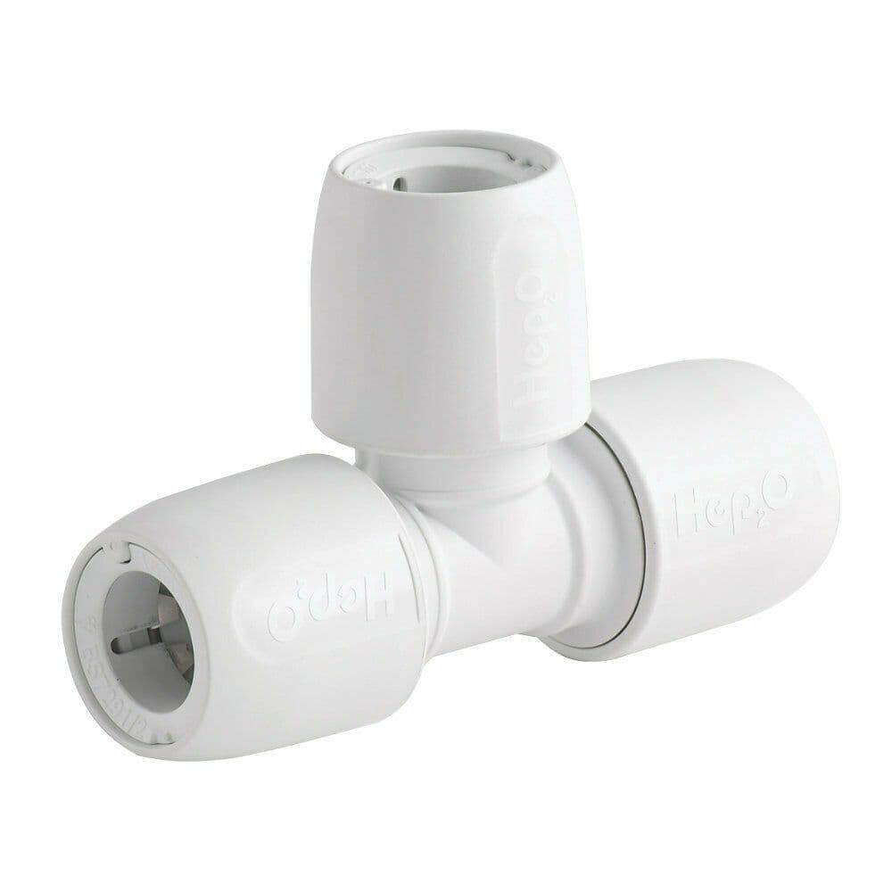 5 x Wavin Hep2O 10mm tees. Hep20 push fit equal tee HD10/10W - Plumbing ...