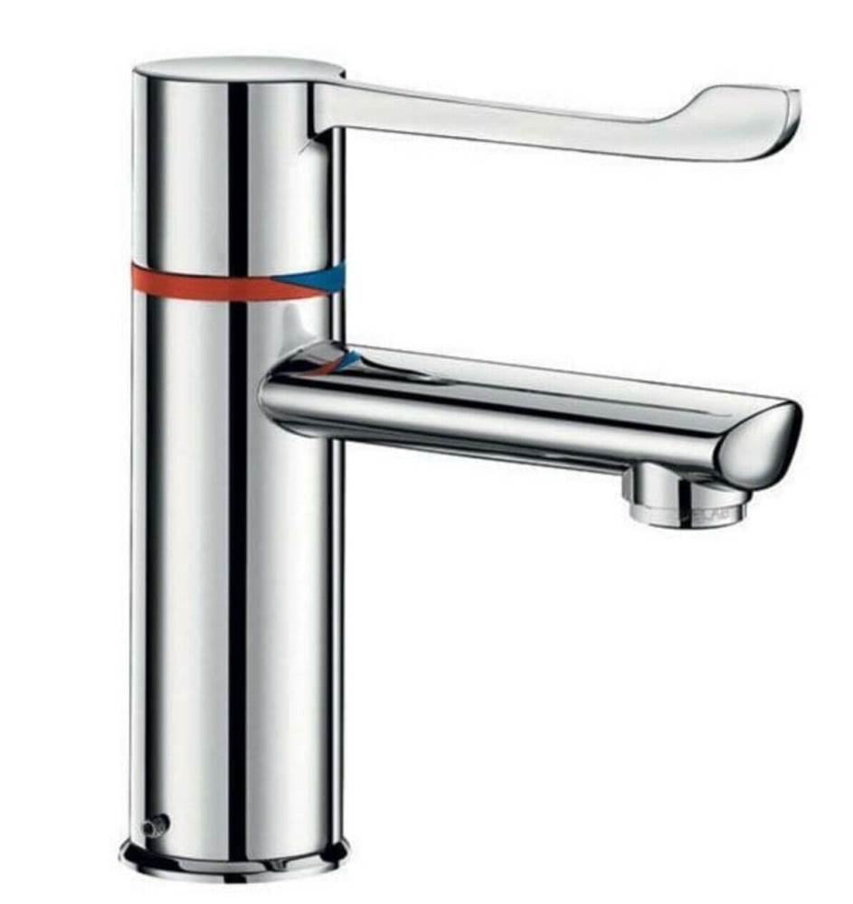 Delabie Securitherm Bioclip sequential basin mixer tap. Thermostatic ...