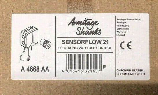 Armitage Shanks Sensorflow 21 WC flushing controller kit. Cistern flush ...