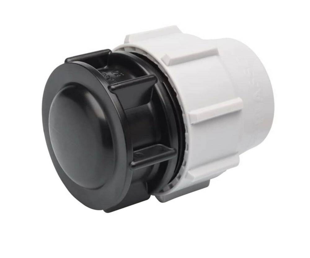 Plasson 50mm stop end cap plug. 071200050 - Plumbing Gear