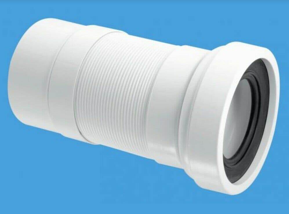 McAlpine plain end outlet flexible WC pan connector 160 – 380mm WC-F26P ...