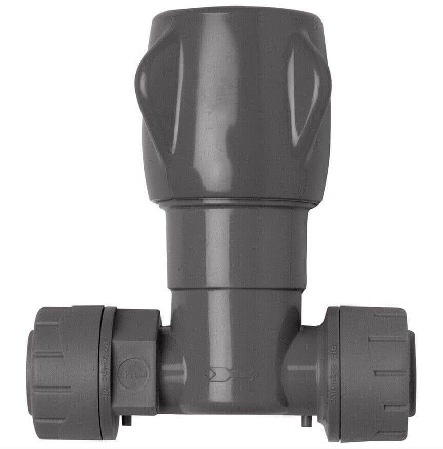 5 x Polyplumb 15mm x 15mm stopcocks for cold water Polypipe Stop tap ...