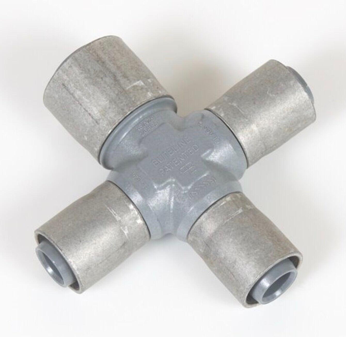 5 x Buteline 22-16-16-16mm reducing cross. PRESS FIT. BCX46 - Plumbing Gear