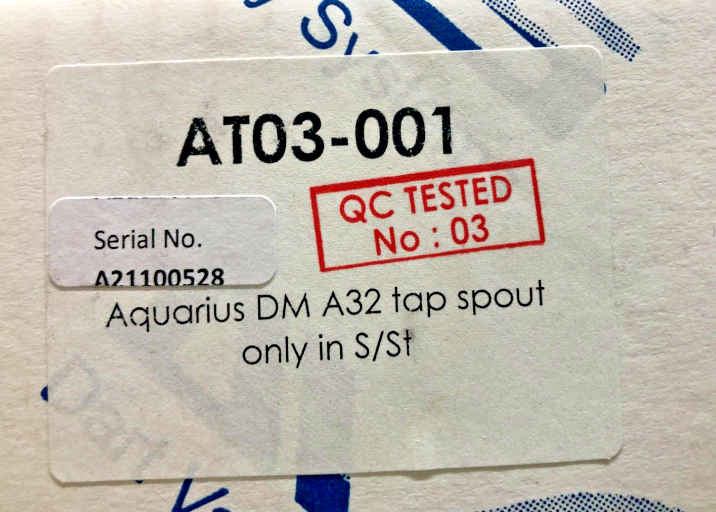 DVS Aquarius no touch sensor tap kit mains powered s/steel AT03-001 ...